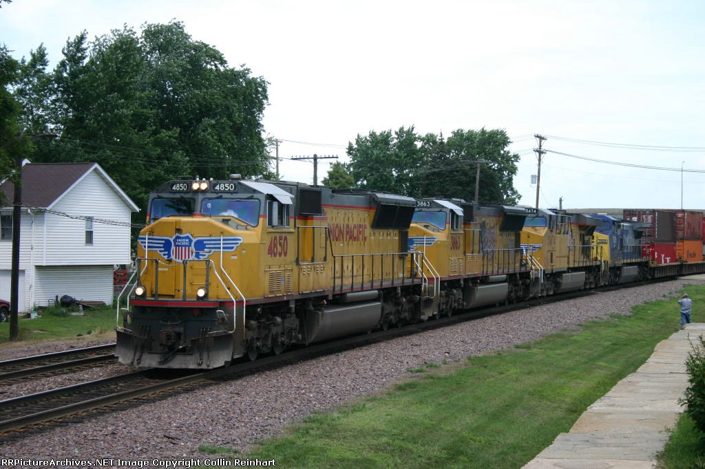 UP 4850, UP 3863, UP 5474, & CSX 7829